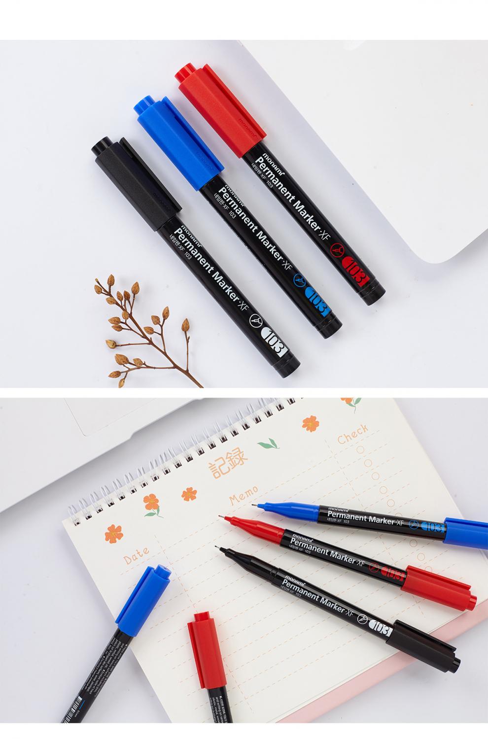 MONAMI Permanent Marker #XF-103 0.5mm ปากกามาร์คเกอร์ | OfficeAce