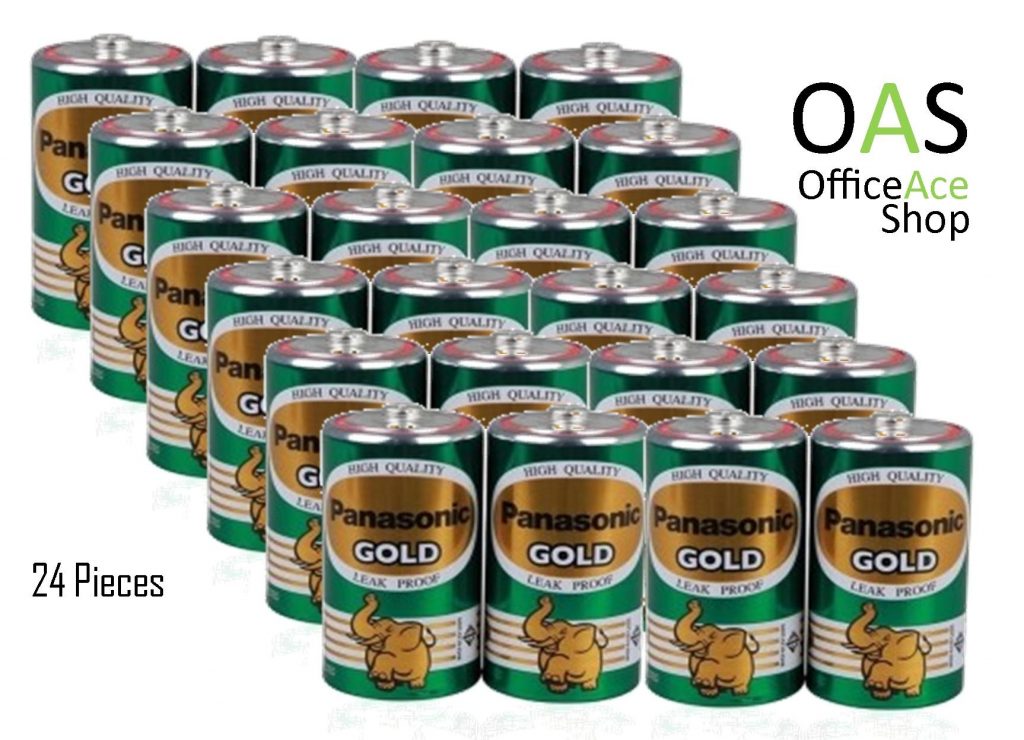 PANASONIC GOLD EXTRA HEAVY DUTY #R20GT 1.5V BATTERY Size D ถ่าน ...
