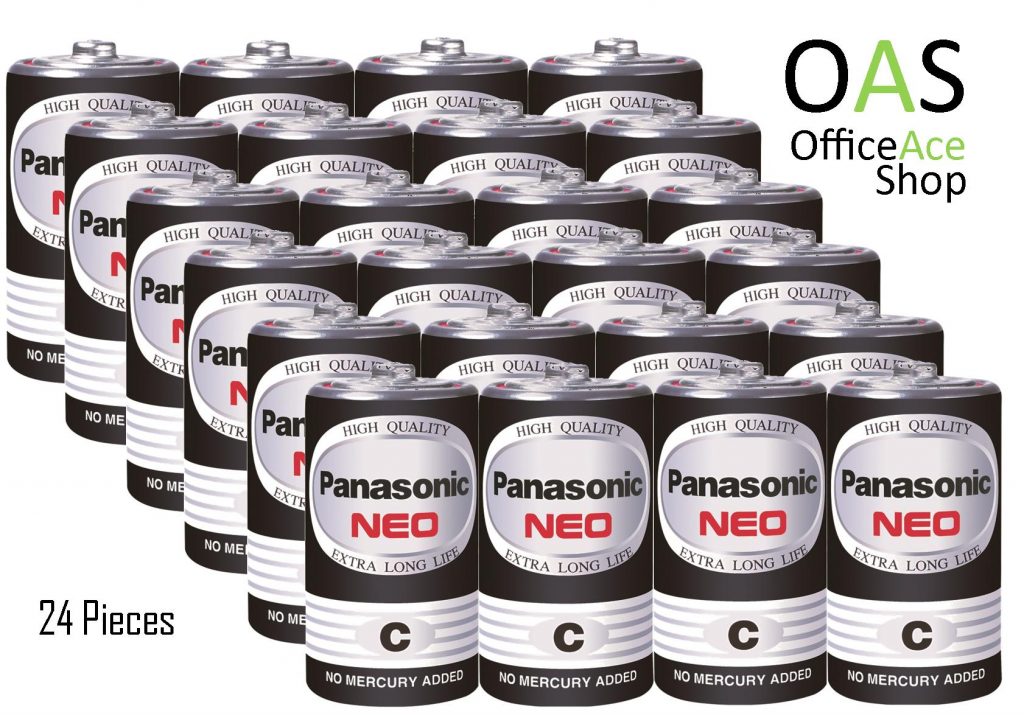 PANASONIC NEO EXTRA HEAVY DUTY #R14NT 1.5V BATTERY Size C ถ่าน แมงกานีส ...
