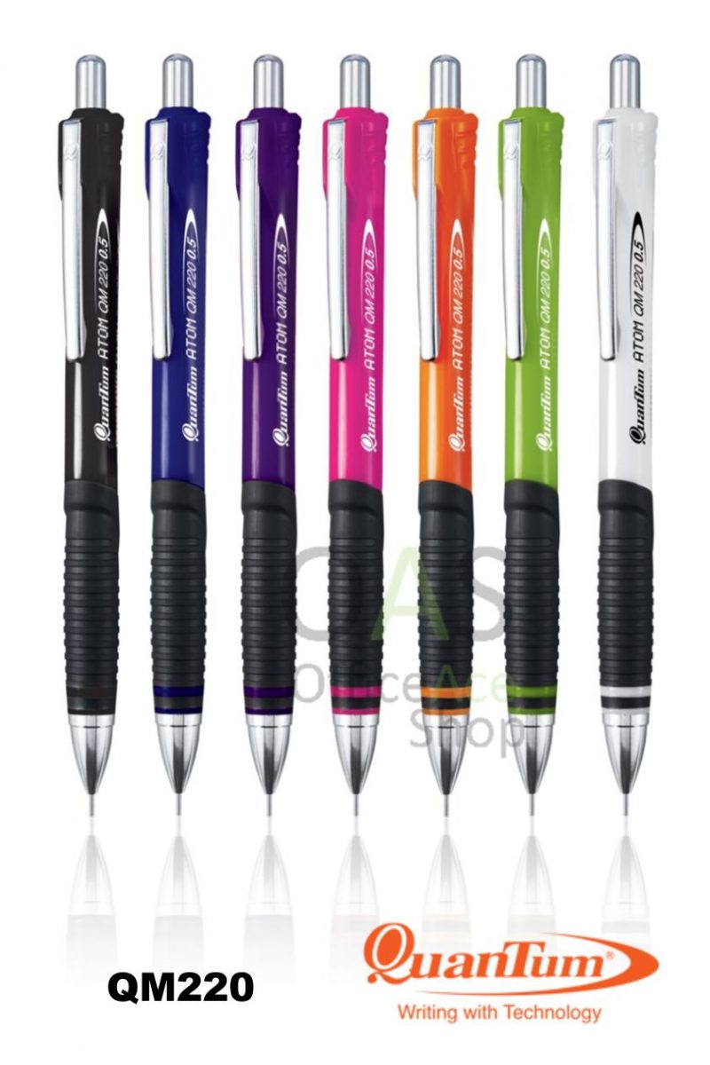 QUANTUM Mechanical Pencil ดินสอกดควอนตั้ม 0.5 อะตอม Atom #QM220
