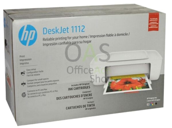HP Deskjet 1112 Inkjet Printer ปริ้นเตอร์อิงค์เจ็ท (K7B87A) รับประกัน ...