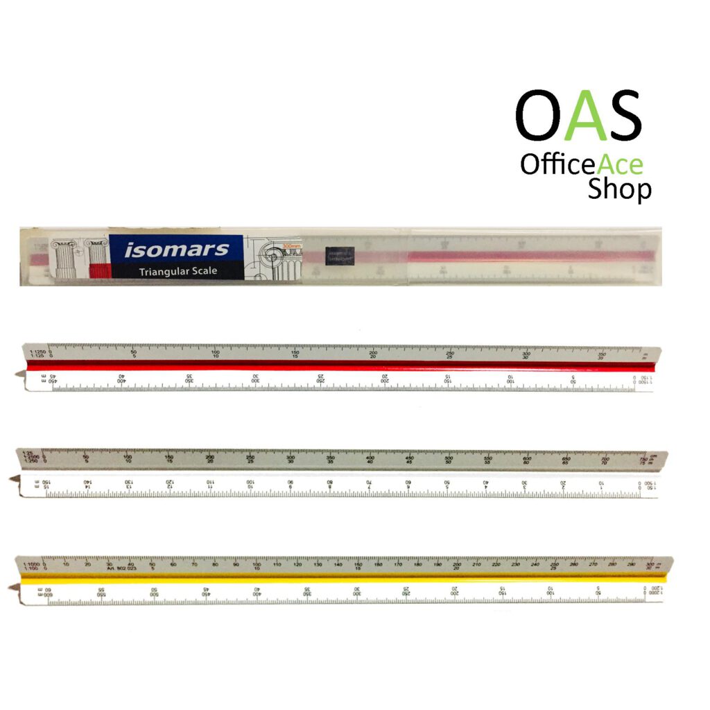 Rotring Triangular Scale Ruler ร็อตตริ้ง สเกลสามเหลี่ยม [1:10 1:20, 1: ...