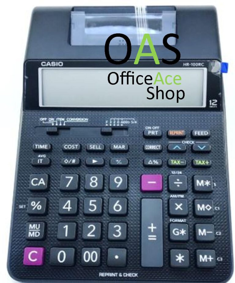 CASIO HR-100RC Printable Calculator เครื่องคิดเลข (ประกันศูนย์ 1 ปี ...