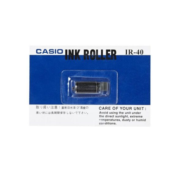 CASIO INK ROLLER ผ้าหมึกอิงค์โรลเครื่องคิดเลข สีดำ คาสิโอ IR-40 สำหรับ ...