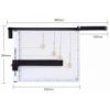 Deli Paper Cutter เครื่องตัดกระดาษ #8014 ขนาด 12 x10 นิ้ว (300x250mm)