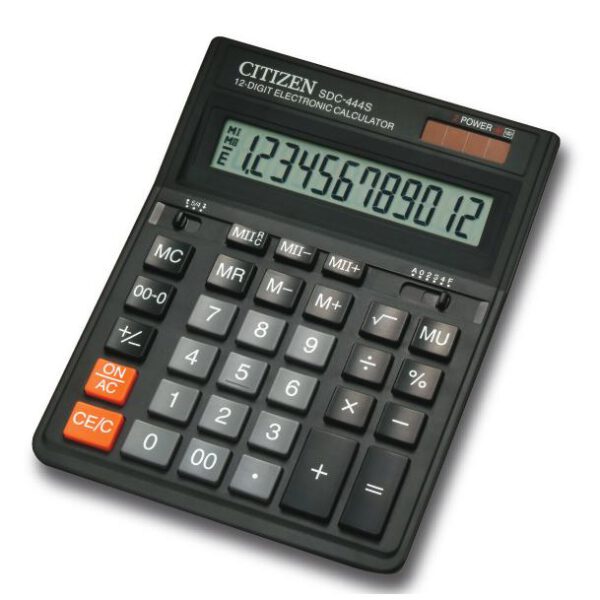 CITIZEN เครื่องคิดเลข รุ่น SDC-444S :Large 12­digit desktop calculator ...