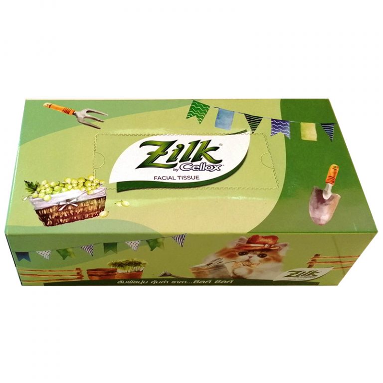 BJC Zilk By Cellox Facial Tissue กระดาษเช็ดหน้า ซิลค์ บาย เซลล็อกซ์ ...