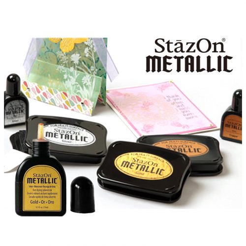 TSUKINEKO STAZON Metallic Stamp Pad / Ink Refill แท่นประทับ / หมึกเติม ...