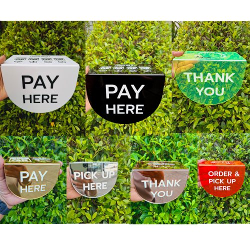 Acrylic counter edge hanging sign ป้ายติดขอบโต๊ะ ป้ายติดโต๊ะ บาร์ ...