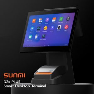 SUNMI D2s PLUS Smart Desktop Terminal เครื่องคิดเงิน เครื่องขายหน้าร้าน ฟรีระบบขาย POS