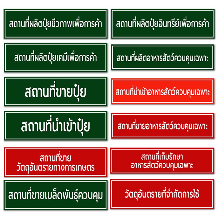 OAS Symbol Sign - ป้ายอะคริลิคทางการเกษตร สถานที่ขายปุ๋ย สถานที่ขาย ...